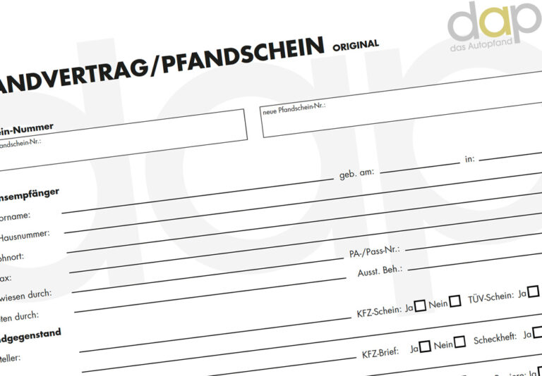 Was ist ein Pfandschein? – Alles, was du wissen musst